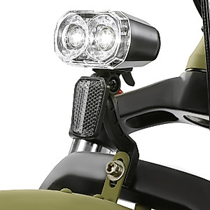 ECOTRIC Advanced 20" Electric Bike for Adults 500W Fat Tire Folding Ebike 48V Electric Bicycle 15AH Removable Battery Suspension Fork Beach Snow Mountain Foldable Bike - 90% Pre-Assembled