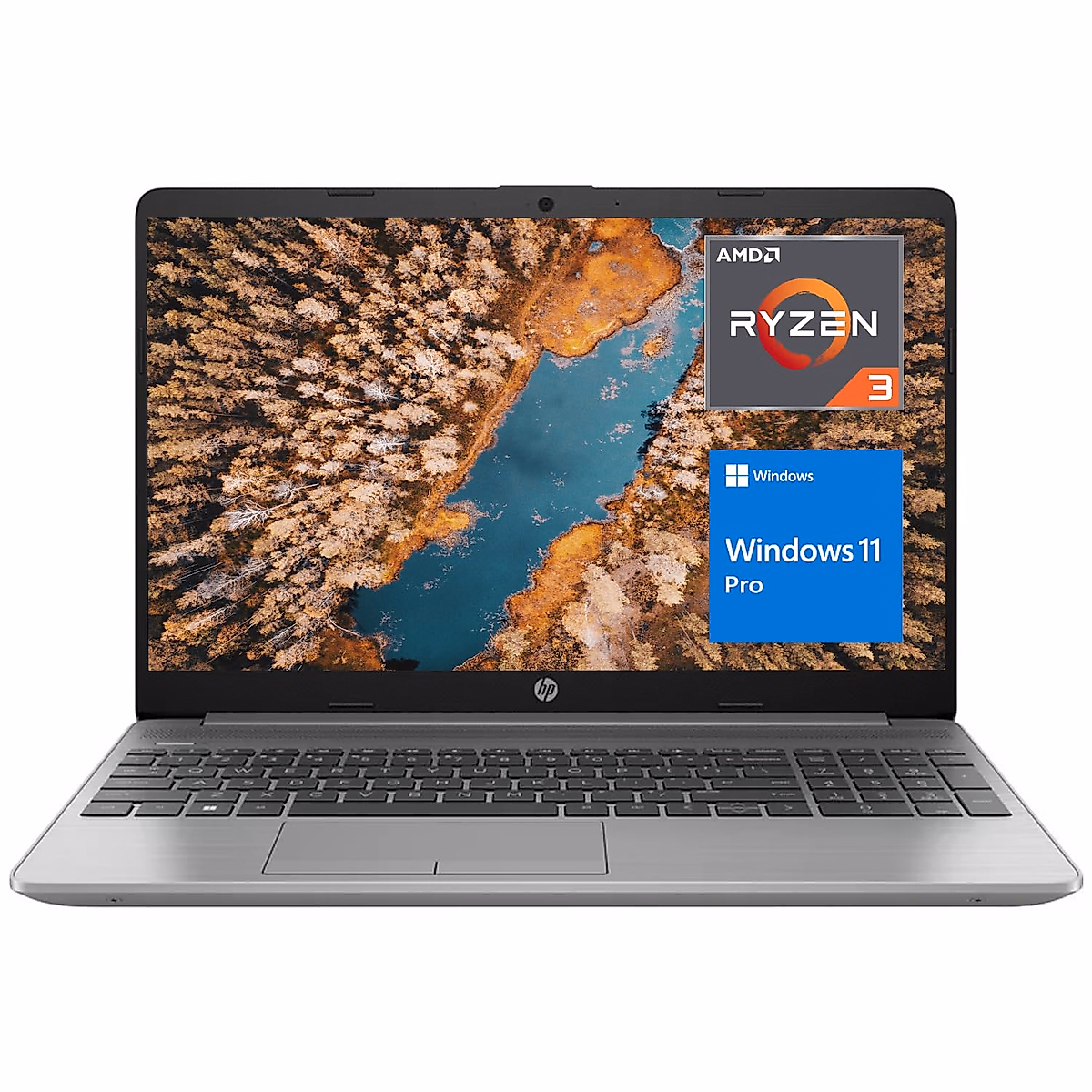 HP 255 G9 Laptop, Business and Student, 15.6" FHD Display, AMD Ryzen 3 5425U, 16GB RAM, 2TB SSD, Webcam, Numeric Keypad, Thin & Light, Wi-Fi, RJ45, HDMI, Dual-Array Mics, Windows 11 Pro