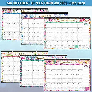 2023-2024 Desk Calendar - Jul 2023 - Dec 2024, 18 Months Large Monthly Desk Calendar, 17" x 12", Desk Pad, Large Ruled Blocks, To-do List & Notes, Best Desk/Wall Calendar for Planning and Organizing