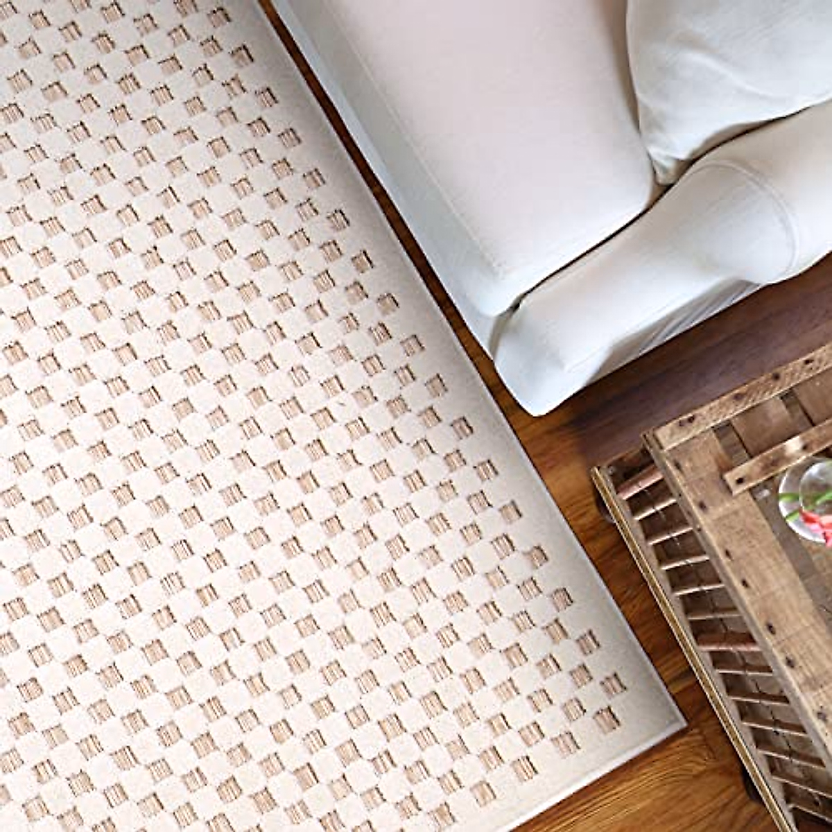 Simply Southern Cottage Lecompte Area Rug, 5' x 7', Beige