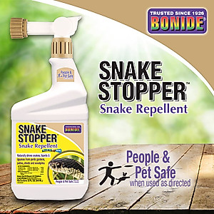 Bonide Snake Stopper Snake Repellent, 32 oz Ready-to-Spray, Deter Snakes from Yard & Garden, People & Pet Safe