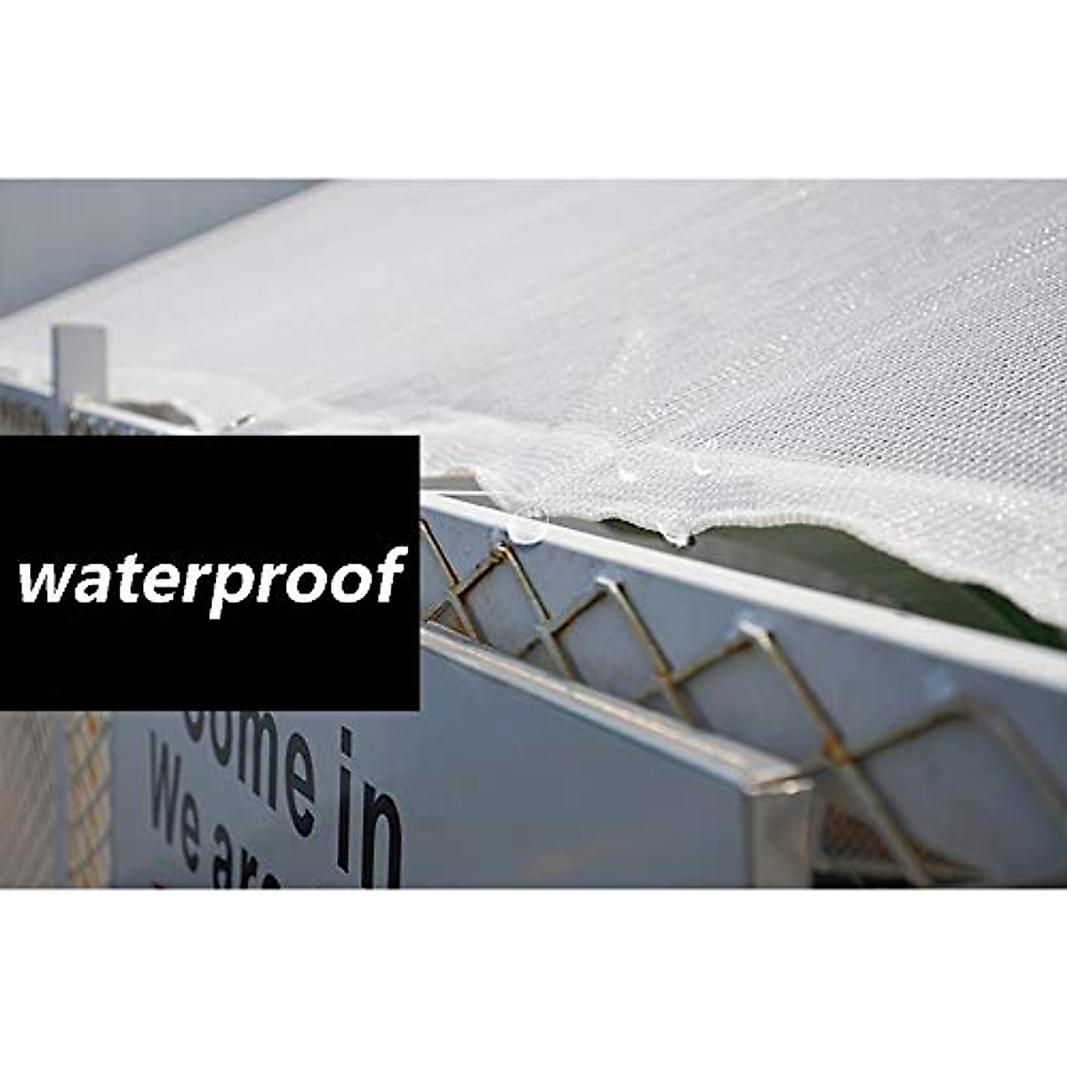 White Privacy Fence Screen Cover for Balcony Verandah Railing Up to 80% Blockage, Outdoor Shade Sun Protection Windscreen (Size : 1Mx1M)