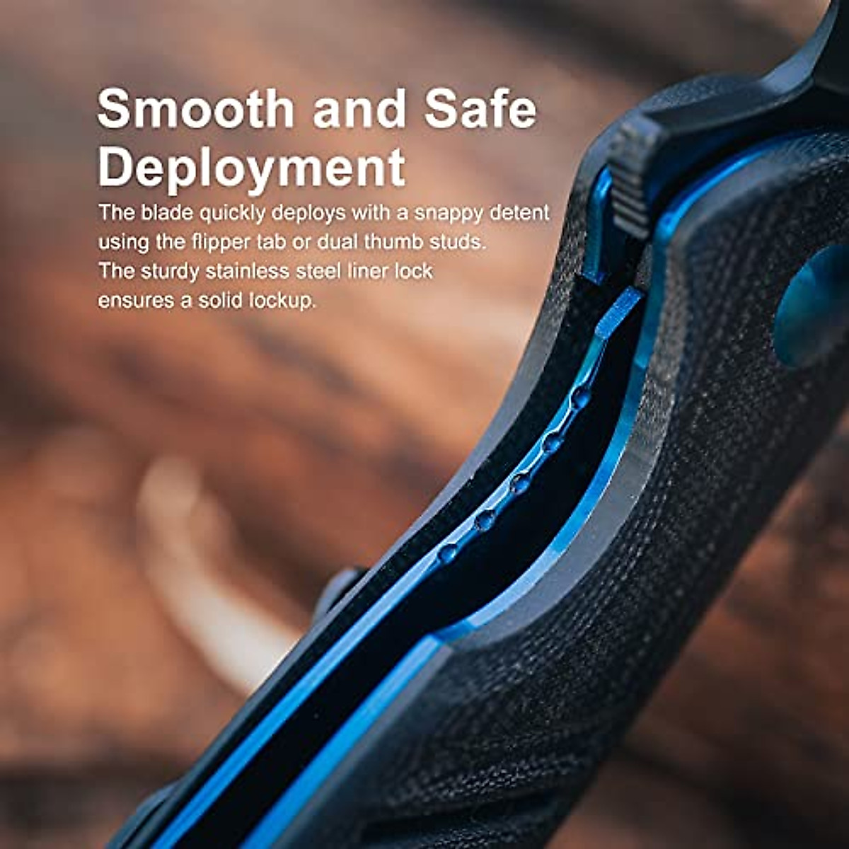 OKNIFE Mini Drever Folding Pocket Knife bundles with Ratel Folding Pocket Knife