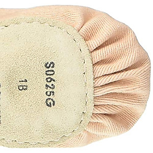 Bloch girls Synchrony Split Sole Stretch Canvas Slipper / Ballet Shoe, Pink, 1.5 Little Kid US