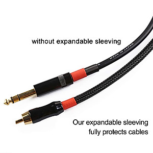 100ft - 1/2 inch PET Expandable Braided Sleeving – Black – Alex Tech Braided Cable Sleeve