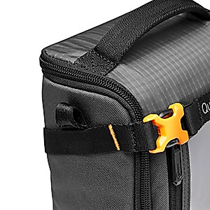 Lowepro GearUp Creator Box Medium II, Mirrorless and DSLR Camera Bag, Camera Case with QuickDoor Access, Made with Recycled Fabric, Orange Padded Interior Dividers, Grey