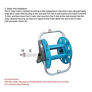 Garden Hose Reel Cart, Portable Water Hose Rack Floor Mounted Water Pipe Organizer Reel for Outdoor Garden, Lawn, and Patio