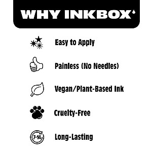 Inkbox Temporary Tattoos, Semi-Permanent Tattoo, One Premium Easy Long Lasting, Water-Resistant Temp Tattoo with For Now Ink - Lasts 1-2 Weeks, Bird Tattoo, 5 x 2 in, Pajaros