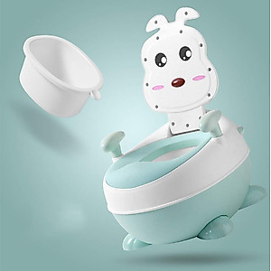 ZYSWP Cartoon Children Toilet, Trainer Chair Soft Splash-Proof Padded Training Seat for Children 1-7 Years Old,Easy Clean