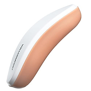 WELLCOMFORT 2-in-1 Warming Lactation Massager, Adjustable Heat & Vibration Modes for Clogged Milk Ducts, Integrated Grip Bumps & Curved Design, FSA/HSA Eligible (1 Pack)