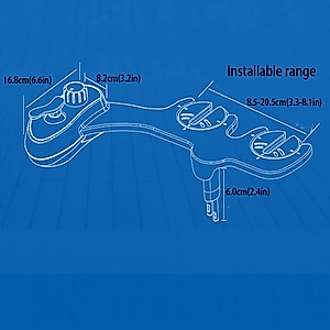 RADAAB Bidet Attachment for Toilet- Self Cleaning Bidet for Fresh Water Non-Electric Bidet Toilet Seat Attachment - Dual Nozzle Sprays Adjustable Hot&Cold Water
