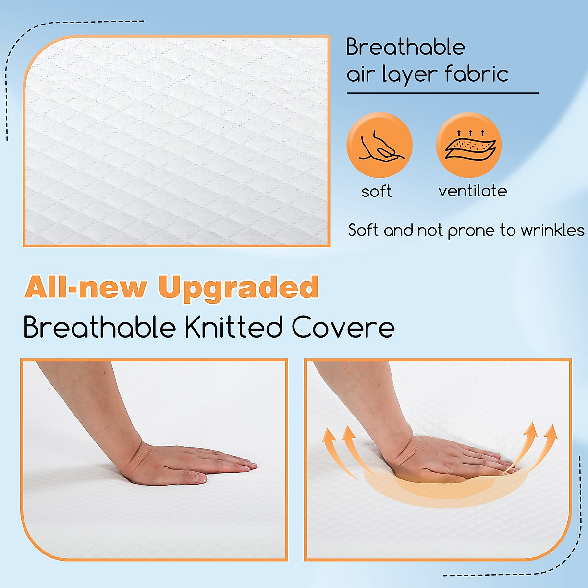 BestMassage Mattress 5 Inch Gel Memory Foam Mattress/Twin Mattress/Cooling Gel Infusion/CertiPUR-US Certified/Comfy Support,White