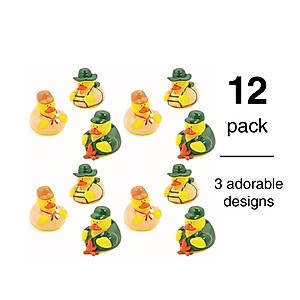 Fun Express Camping Rubber Ducks | Rubber Duckies | Girl Scout or Boy Scout | Summer Camp | Family Camping Trip | Camp Themed Birthday Party - Vacation Bible School Supplies/Decor