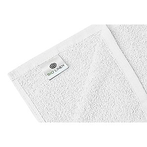 Cotton Bath Towels Set White 22" x 44" Pack of 6 Ultra Soft 100% Cotton Bath Towel White Highly Absorbent Daily Usage Bath Towel Ideal for Pool Home Gym Spa Hotel
