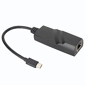 Gigabit Ethernet Adapter, Type C USB 3.0 1Gbps High Speed Ethernet LAN Network Card for Mobile Phone Tablet Notebook and More, Support Forward and Reverse Plugging