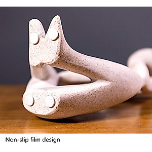 NEWQZ Thinker Figurine Resin Sculpture Statue Collectible Craft Art Handcrafted for Desktop Decor(Smooth)