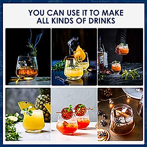 JBHO Premium Whiskey Glasses - Set of 6-12 Oz Scotch Glasses - Old Fashioned Non-Lead Crystal Glass - Gift-Box Idea for Scotch Lovers/Style Glassware for Bourbon/Rum glasses/Bar Cocktail Glasses