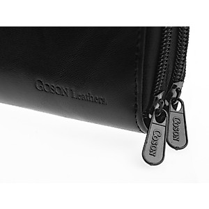 Goson Womens Leather Mini Wallet Credit Cards Cash Coin Holder