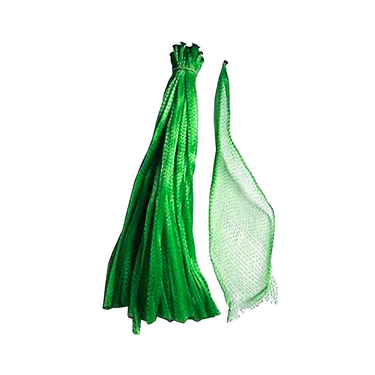 Simond Store 15" Green Reusable 200 Poly Mesh Net Bags Produce Grocery Fruit Vegetable Storage