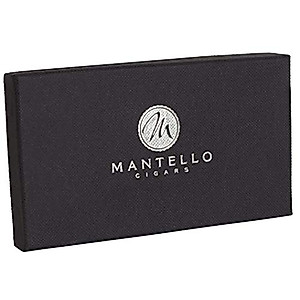 Mantello V-Cut Cigar Cutter Gloss Black in Gift Box