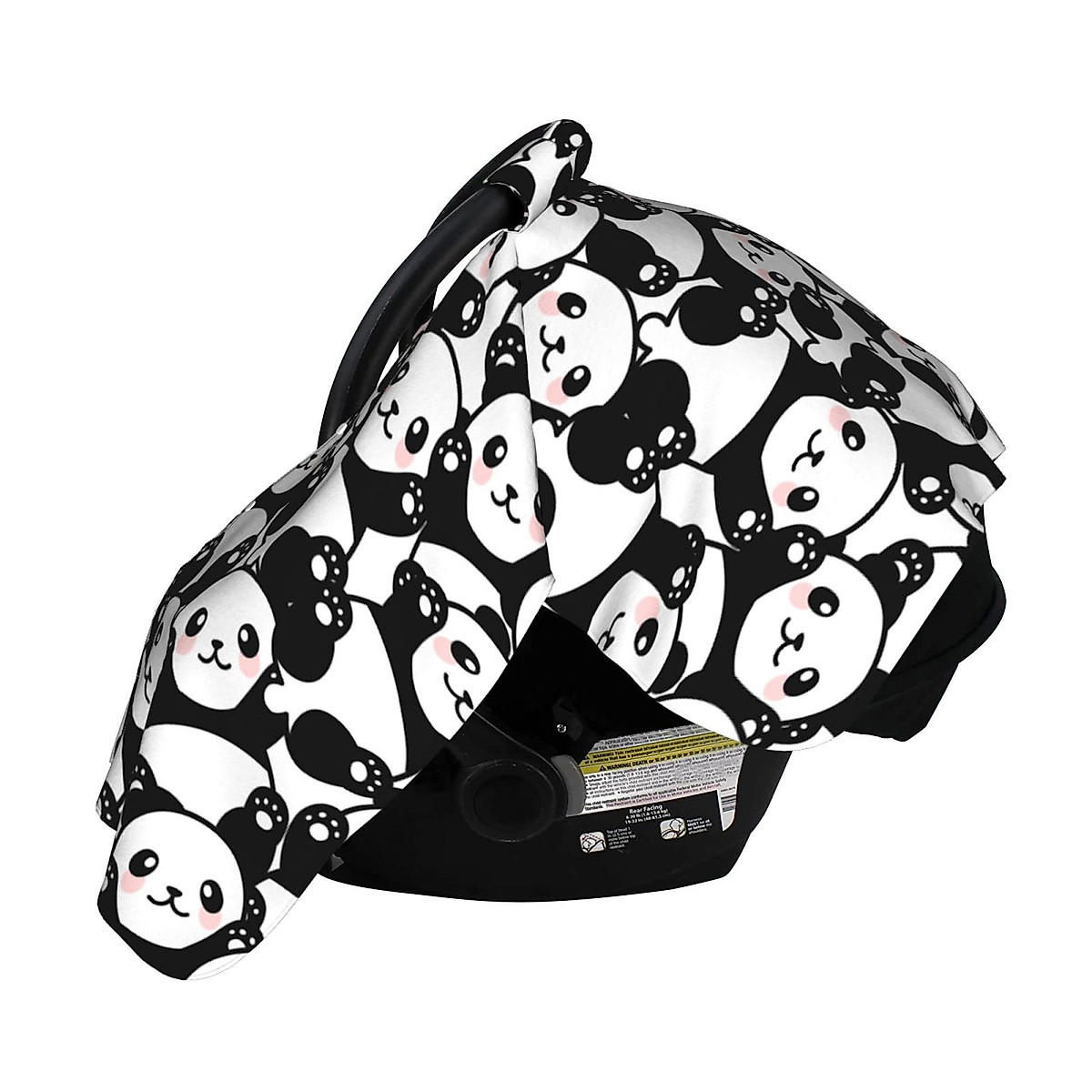 Panda Baby Car Seat Canopy Cover Multi Use Nursing Cover for Newborn Car Seat Canopy Mom Nursing Breastfeeding Covers Newborn Shower Gift