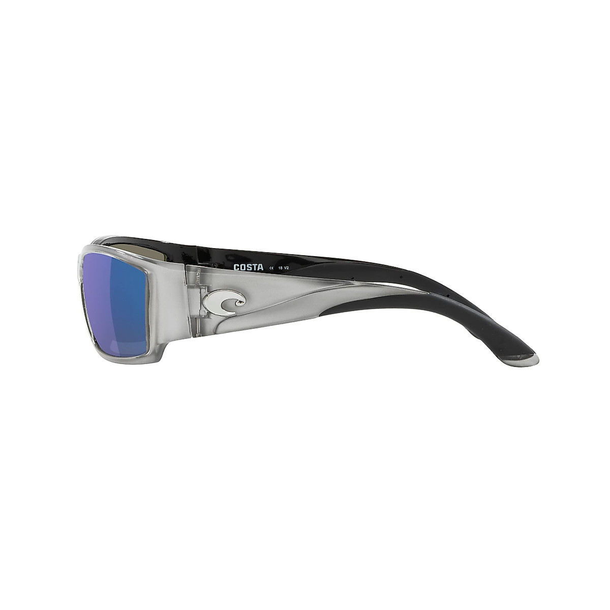Costa Del Mar Man Sunglasses Silver Frame, Blue Mirror Lenses, 61MM