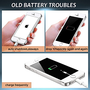 Battery for iPhone SE 2016 1st Generation, [2750mAh] Upgraded New Version High Capacity 0 Cycle Replacement Battery for iPhone SE First Gen Models A1662, A1723, A1724 with Professional Repair Tool Kit