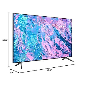 SAMSUNG UN55CU7000 55 inch Crystal UHD 4K Smart TV Bundle with Deco Gear 2X 4K HDMI 2.0 Cable w/Copper Conductors & CPS Exclusive 26 Month Protection Pack (BEACH-CPS-261000)