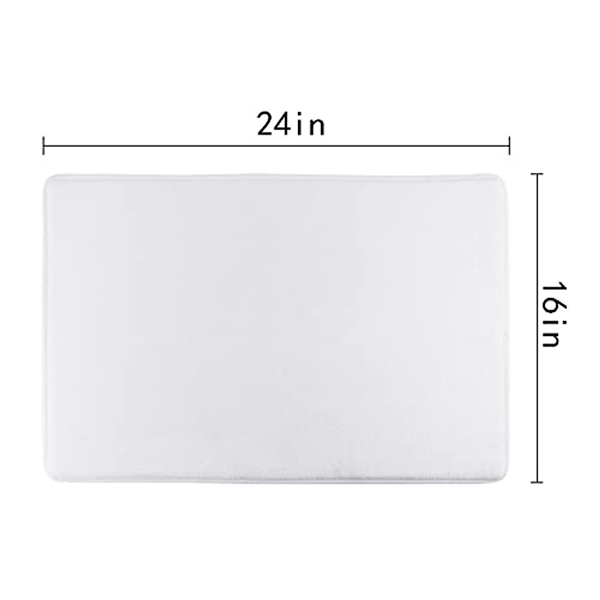 HVEST Christmas Flamingo Memory Foam Bath Mat, Flamingos in Santa Hat on The Red Background Non Slip Bath Rug Kitchen Mat Door Mat Washable Absorbent Bathroom Décor Rug, 16 X 24 Inches