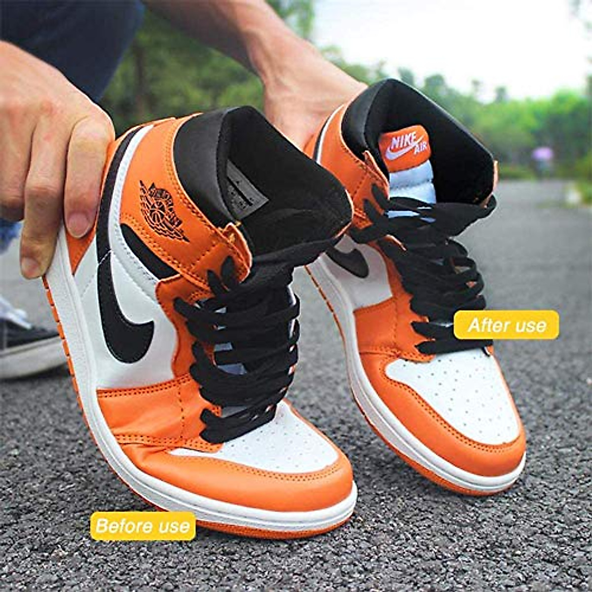 Jdomall 2 Pairs Shoes Crease Protector Toe Box, Prevent Sneaker Shoes Crease Protector for Men and Women's 7-12/