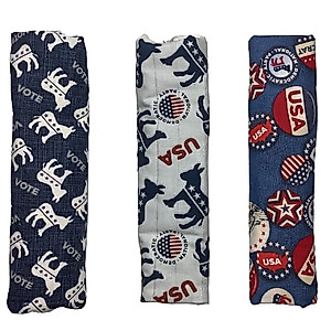 RBG Tribute Car Seatbelt Cover Ruth Bader Ginsburg Feminist, 100% Cotton Washable Padded Soft, Made in USA, Seat Belt Shoulder Strap Cushion, Neck Pad (Medium, RGB Bust on Coral)