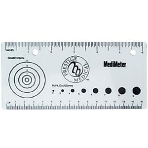 MediMeter 892130-EA Medical Plastic Ruler Clear