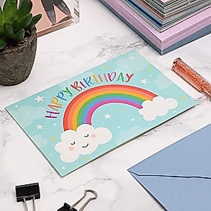 Pipilo Press 36 Pack Kids Birthday Cards Assortment with Pastel Colored Envelopes, 12 Designs, Dinosaur, Mermaid, Narwhal (4x6 In)