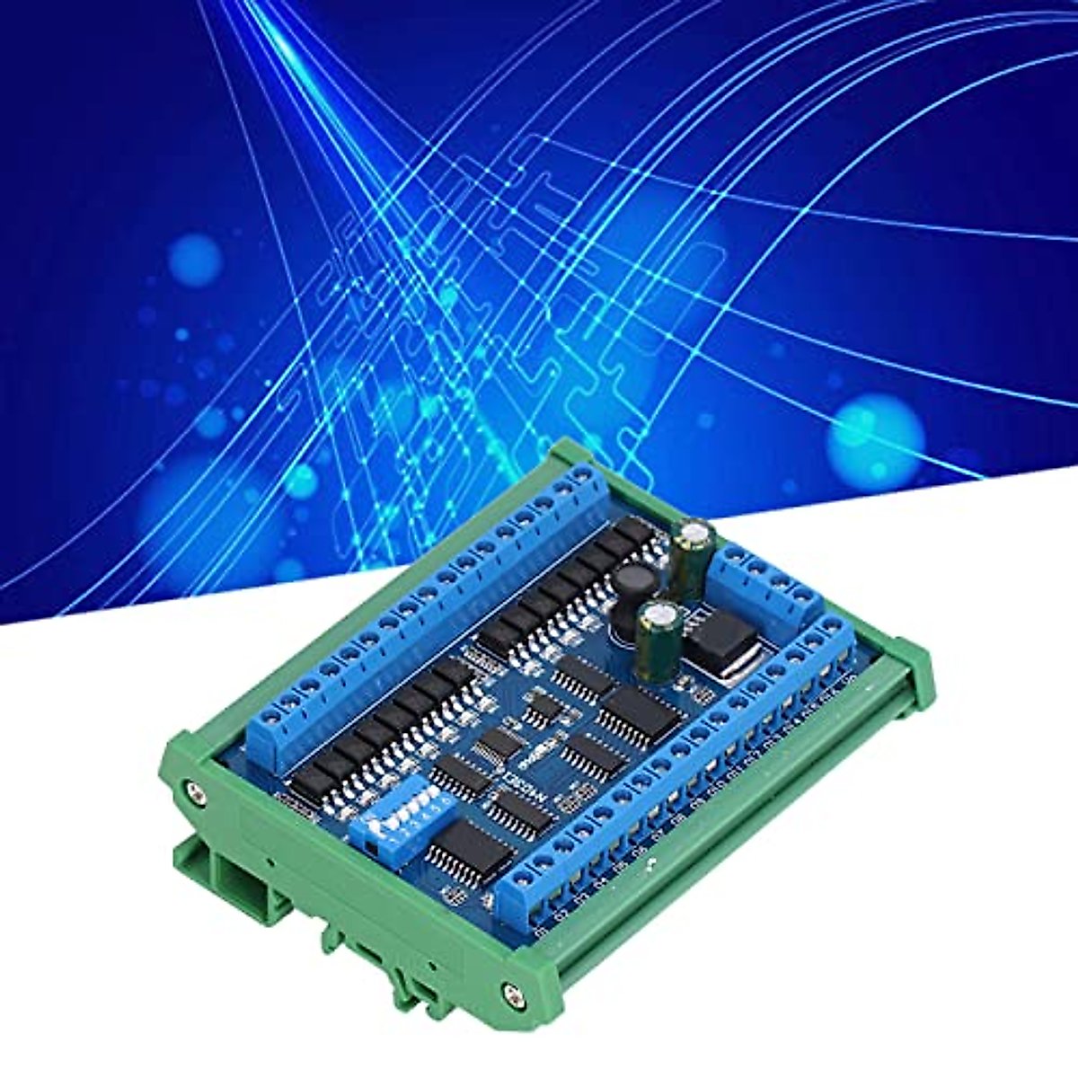 16 Channel Expansion Board, Power Supply Control Module DC 6.5‑30V Simple Wiring Less Interference for Smart Home for Surveillance System(with Shell)