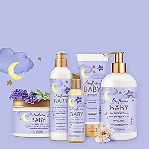 SheaMoisture Baby Hair and Body Oil for Delicate Hair and Skin Manuka Honey and Lavender Nighttime Hair and Skin Care Regimen 4.1 oz