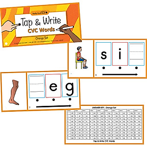 Really Good Stuff Tap and Write CVC Words - 120 Cards