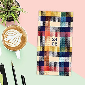 Willow Creek Press Rad Plaid 2-Year January 2024 - December 2025 Monthly Pocket Planner (3.5" x 6.5")