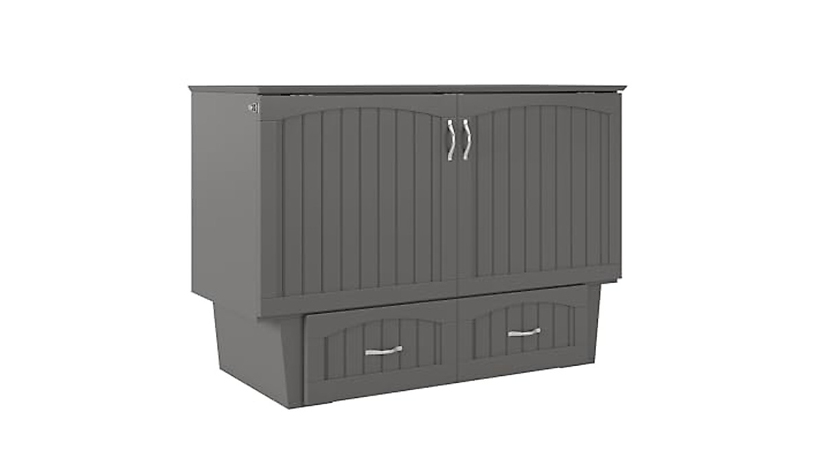 AFI Nantucket Murphy Bed Chest with Mattress & Storage