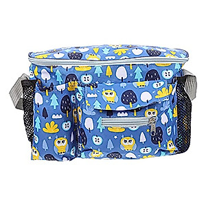 Kisangel Stroller Cartoon Pattern Mummy Infants Owl Holders Storage Attachments Straps Ster Nursery Universal Bag Newborns Diaper Organizer Caddy Baby Nappy Cradle Container Pouch