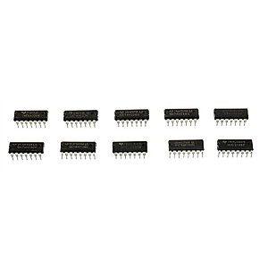 BOJACK 10 Values 30 Pcs Series Shift Output Registers IC chip,Including:SN74HC00N SN74HC02N SN74HC04N SN74HC08N SN74HC14N SN74HC32N SN74HC138N SN74HC164N SN74HC165N SN74HC595N IC Assortment Kit