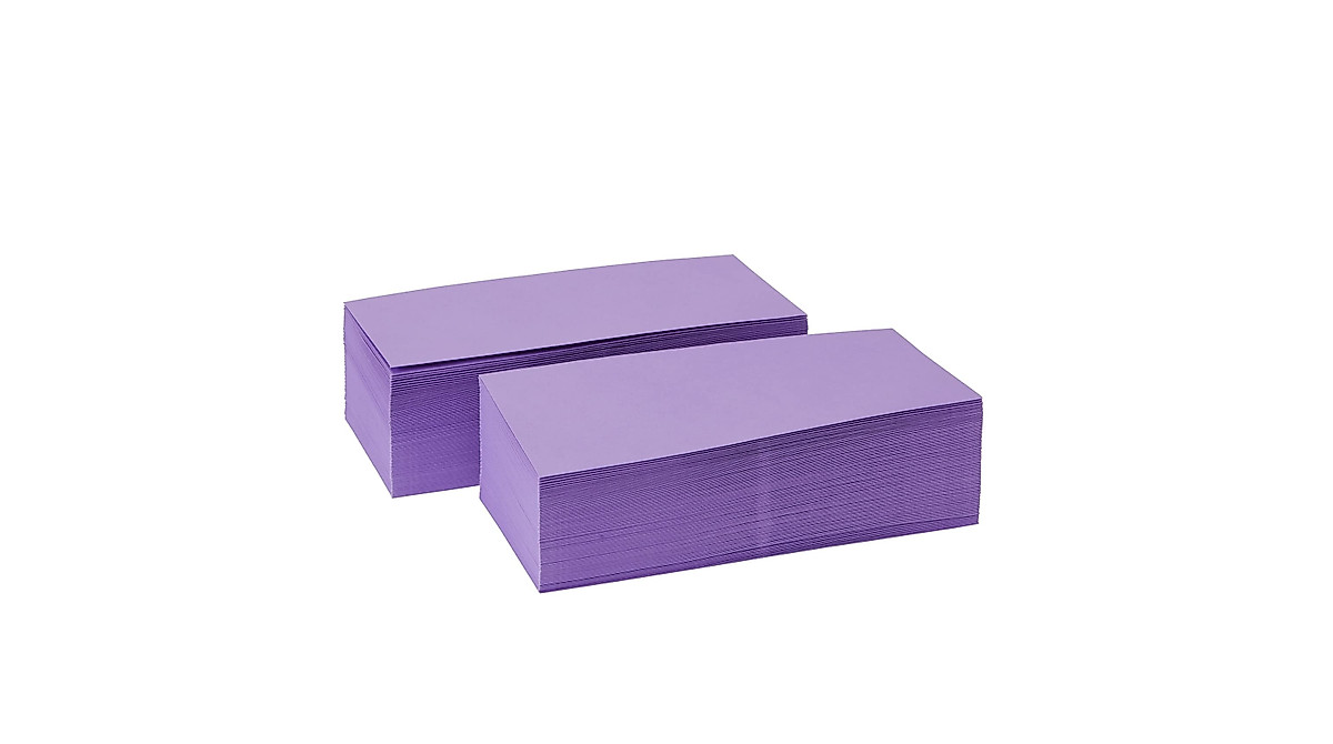 200-Pack Purple #10 Envelopes with Gummed Seal - Bulk Mailing Supplies