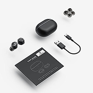 SoundPEATS Free2 classic Wireless Earbuds Bluetooth V5.1 Headphones with 30Hrs Playtime in-Ear Wireless Earphones, Built-in Mic for Clear Calls, Touch Control, Single/Twin Mode, Immersive Stereo Sound