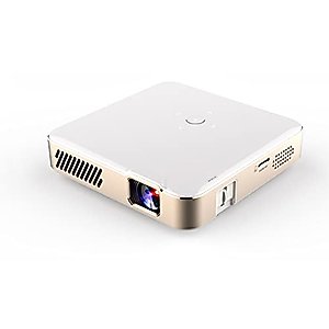 VIBY S350 Mini Dlp Projector Smart Tv Android 9.0 Pico Protable 1080p Outdoor 4k Cinema for Smartphone (Color : D)