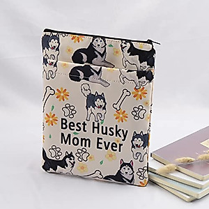 Husky Book Sleeve Husky Mom Gift Husky Dog Book Protector Best Husky Mom Ever Book Cover Husky Owner Gift