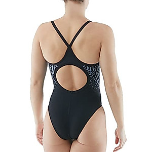 TYR SPORT Women's Standard Odyssey Diamondfit, Titanium, 32