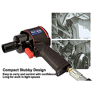 Dynastus 1/2-Inch Ultra Compact Composite Twin-hammer Air Impact Wrench