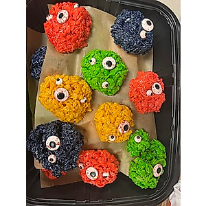 Weraru Big Candy Eyeballs Eye Ball Sweets Cake Cupcake Toppers Cookie Dessert Sprinkles Decorations for Birthday Party Supplies 4.2Ounce