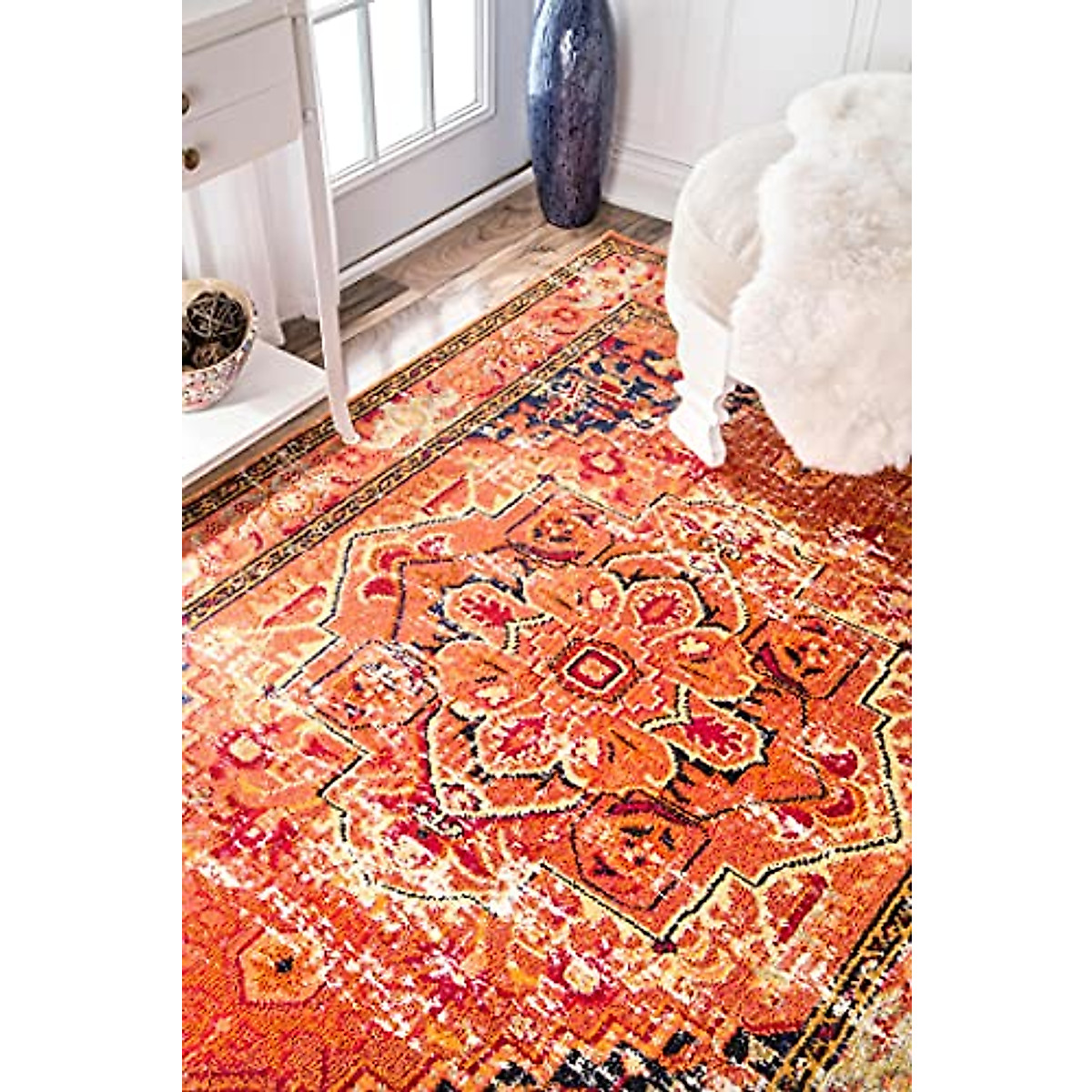 nuLOOM Vintage Mackenzie Area Rug, 3&#039; x 5&#039;, Orange