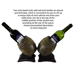 LEYIN Resin Wine Rack Barrel Wine Rack is a Novel Gift for Wine Lovers