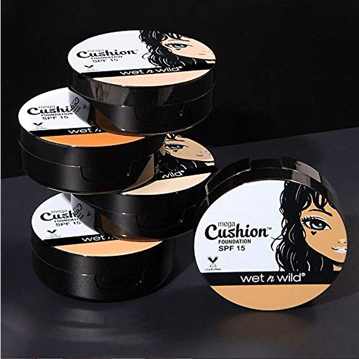 wet n wild Megacushion Foundation, Light Ivory, 0.52 Fluid Ounce